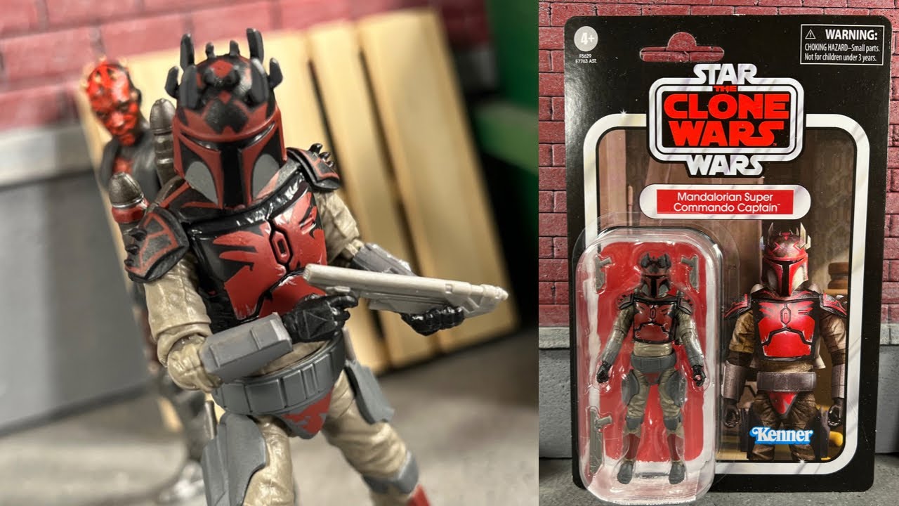 Star Wars Vintage Collection Mandalorian Super Commando Captain Clone ...