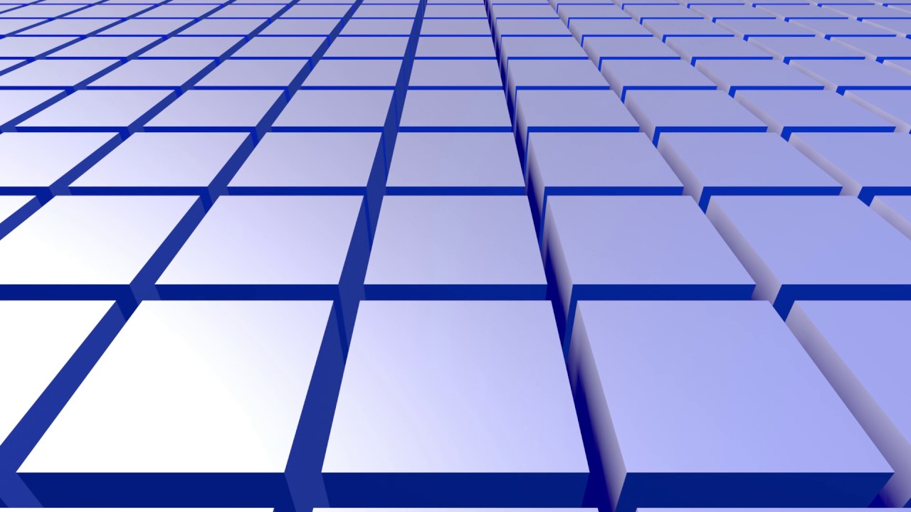 Blue cubes fly over - 3D HD animated background #37 - YouTube