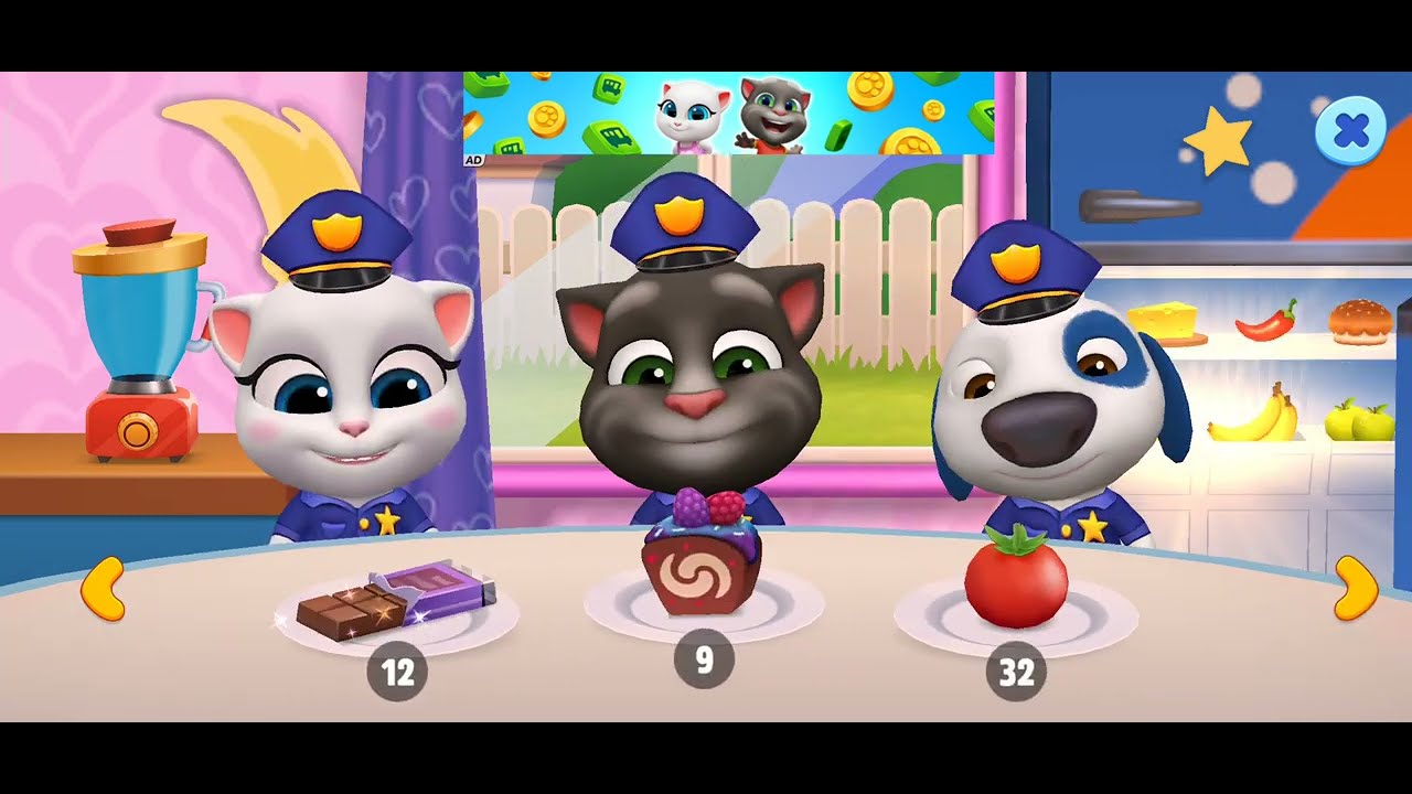 My Talking Tom Friends New Bus Paint Update Gameplay Walkthrough ...