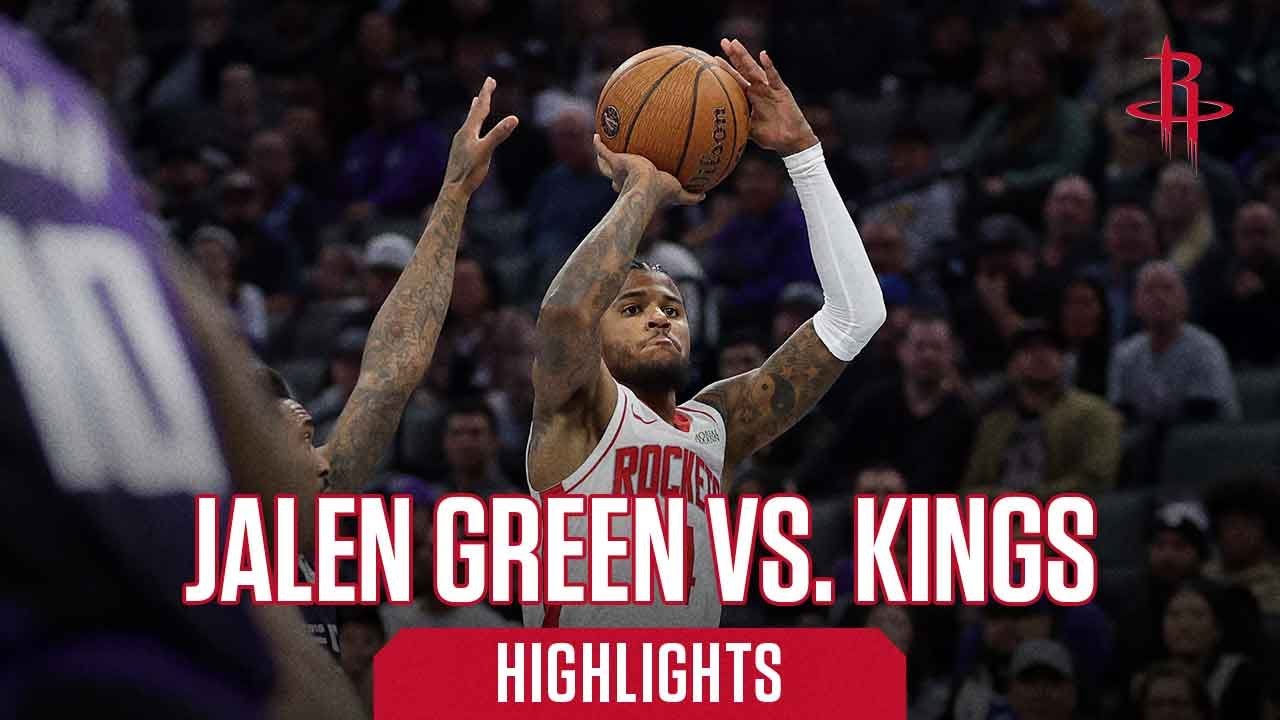Jalen Green (28 points) Highlights vs. Sacramento Kings l Houston Rockets - YouTube