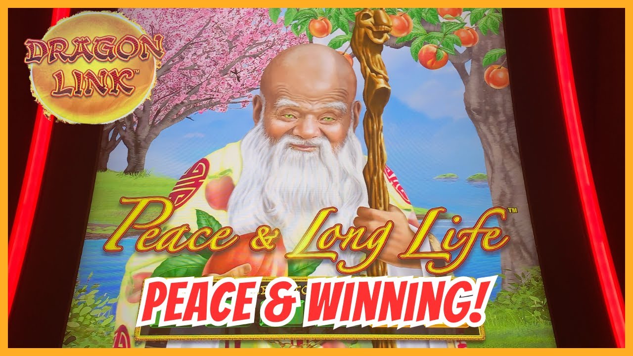 🍑WINNING ON DRAGON LINK & HUFF n' PUFF!🍀 Peace & Long Life and Huff n ...