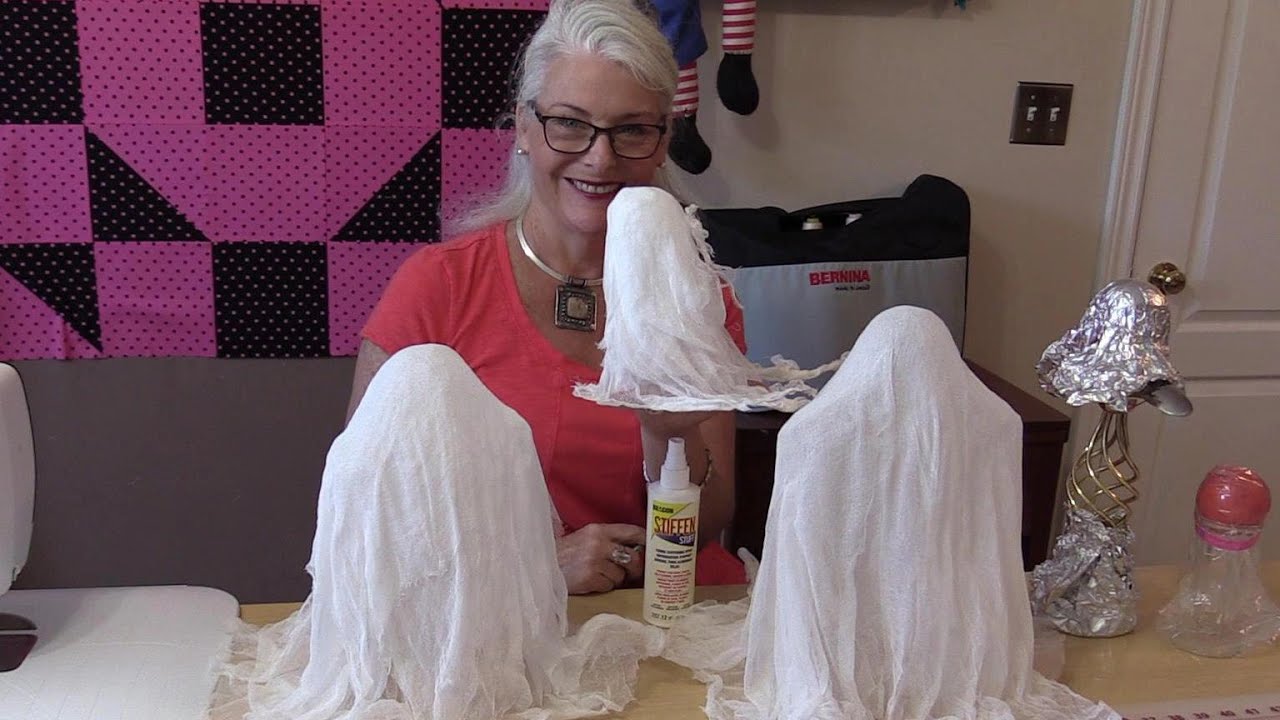No Sew Floating Cheese Cloth Ghost - YouTube