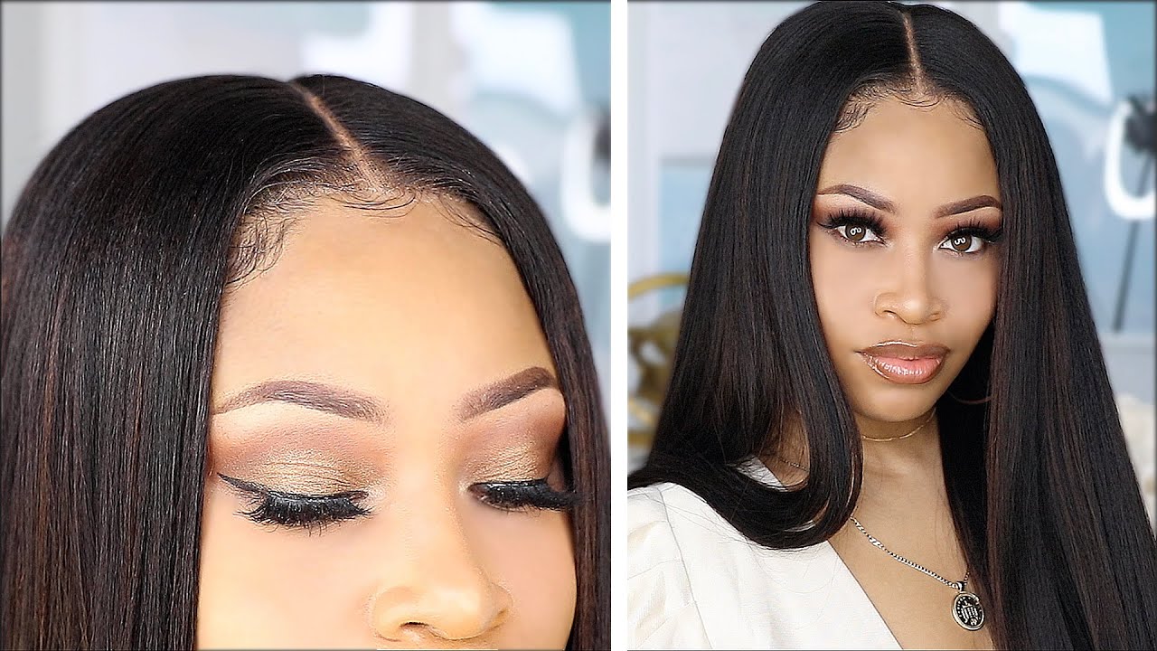 TRULY BEGINNER 5 MIN LACE WIG INSTALL no Glue YouTube
