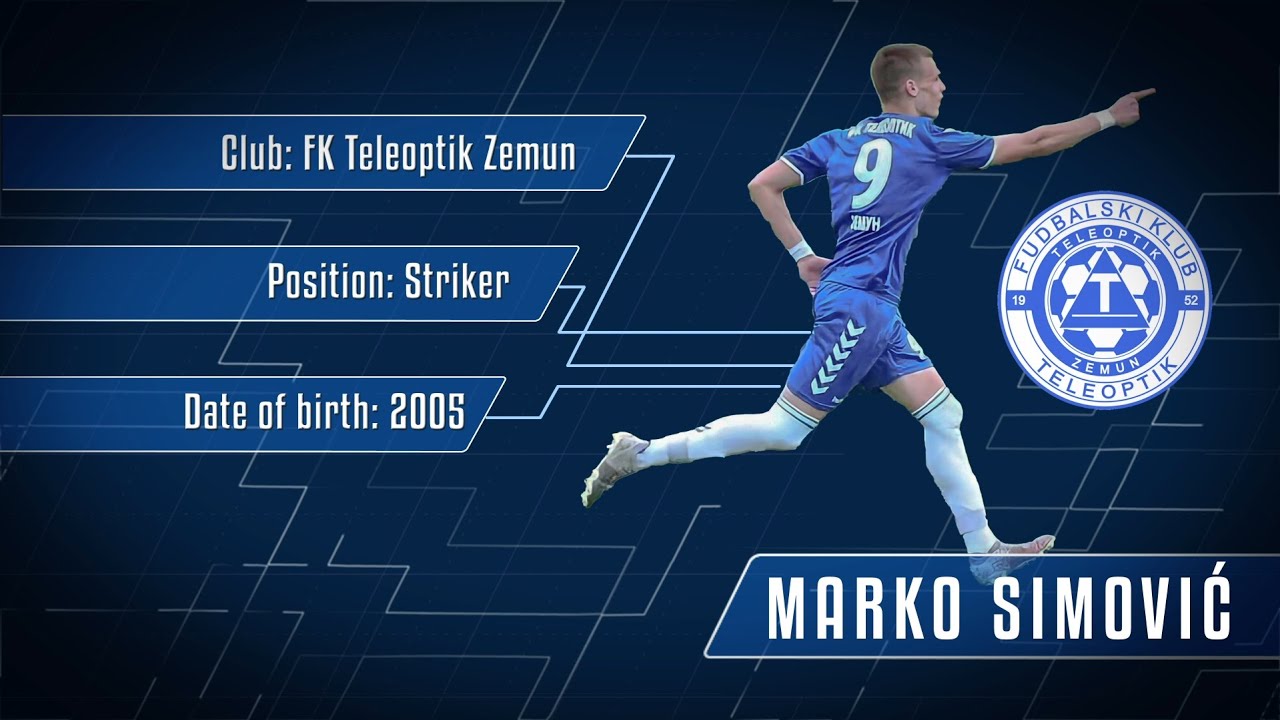 Marko Simovic FK Teleoptik Zemun Striker - YouTube