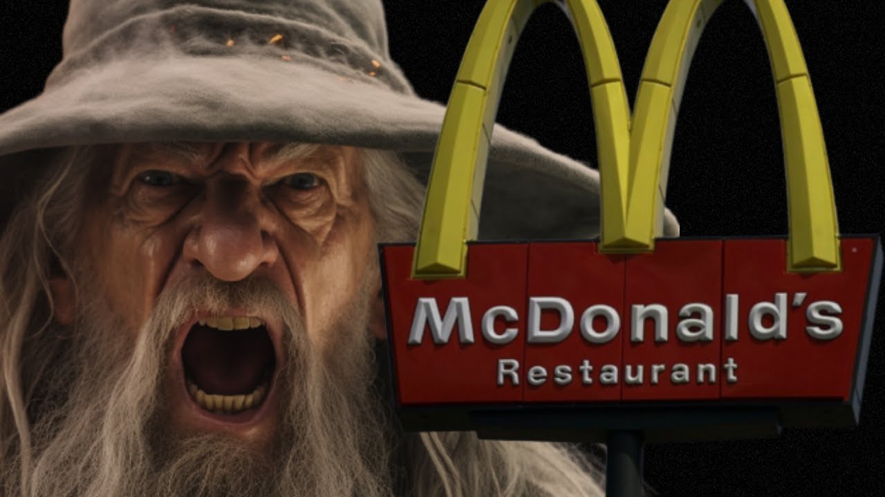 Gandalf Vs McDonald's: The Epic Fast Food Showdown - YouTube