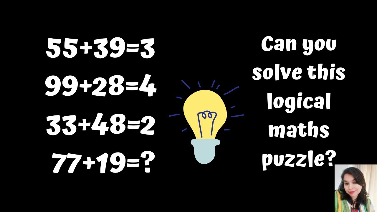 55+39=3 99+28=4 33+48=2 77+19=? Can you solve this logical maths puzzle ...