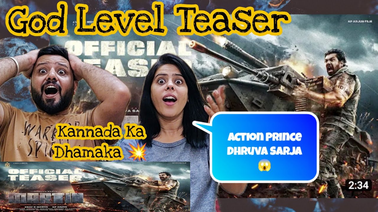 #Martin Teaser Reaction | Dhruva Sarja | AP Arjun | Uday K Mehta ...