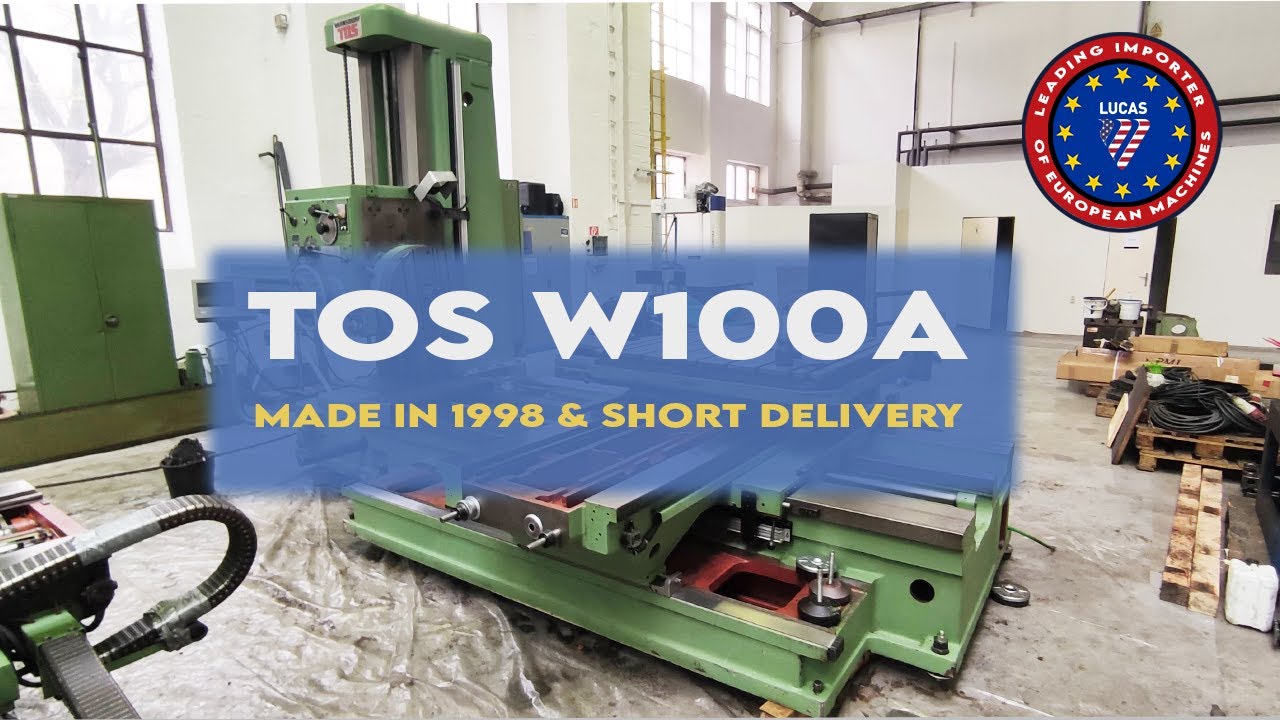 Used 1998 TOS W100A Manual Boring Mill - Lucas Precision LLC ...