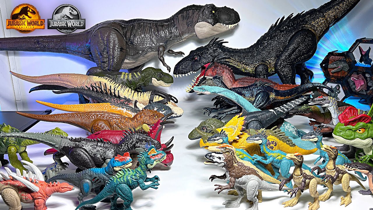 33 Incredible Jurassic World Dinosaur Toys Species! Indominus Rex ...