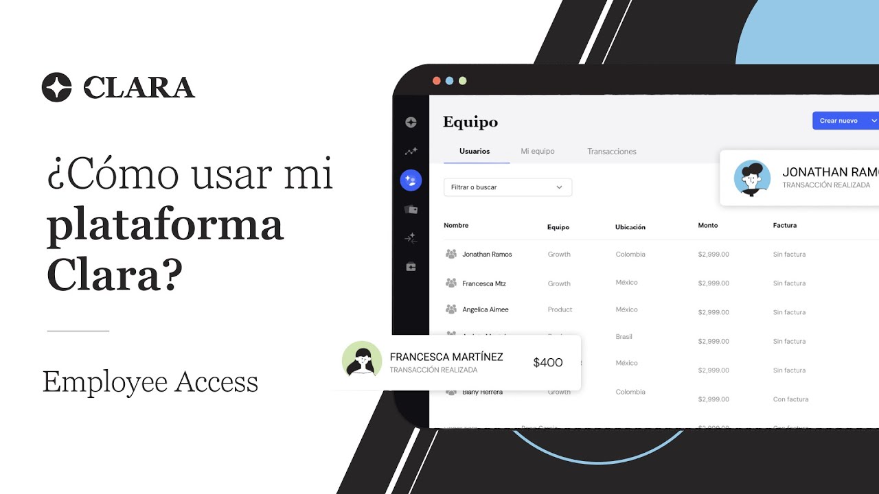 Clara Mx | ¿Cómo usar mi plataforma Clara? - Employee access - YouTube