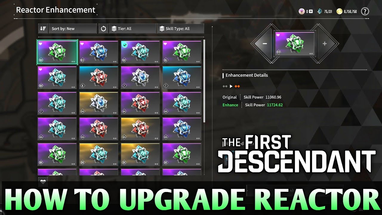 How to Upgrade Reactor THE FIRST DESCENDANT Upgrade Reactor |First ...