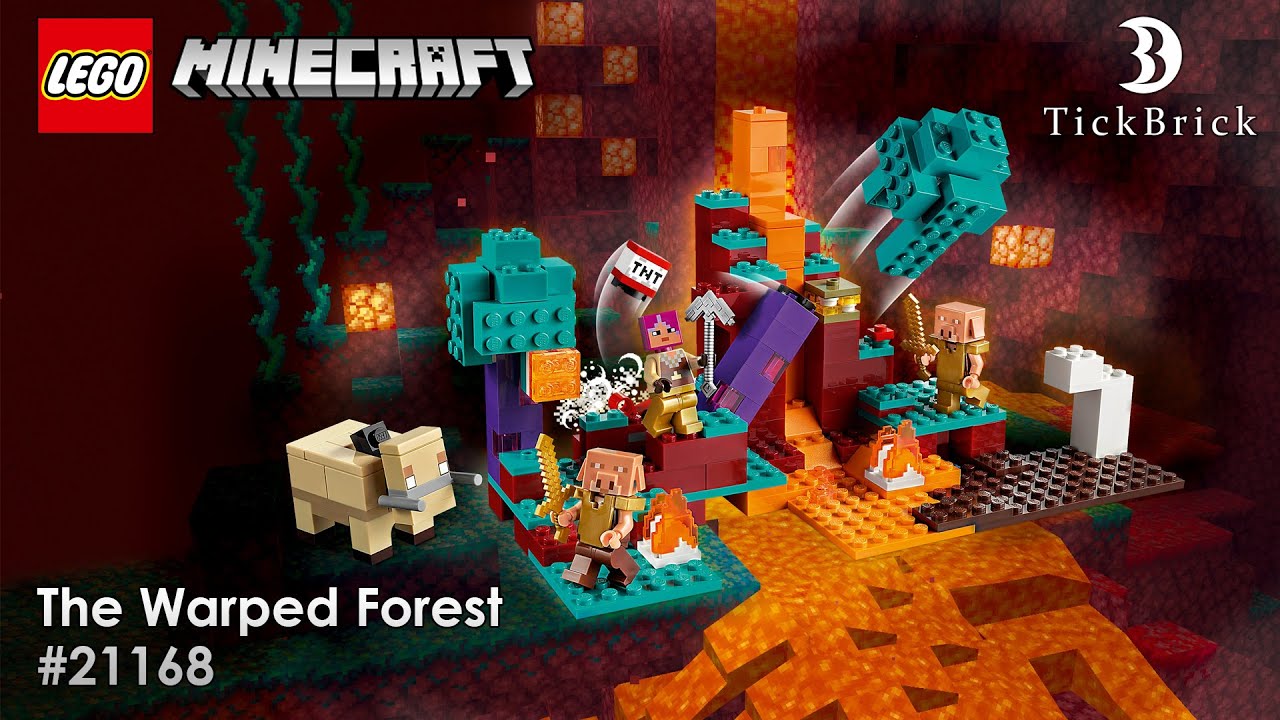 LEGO Minecraft - The Warped Forest 21168 Speed Build - YouTube