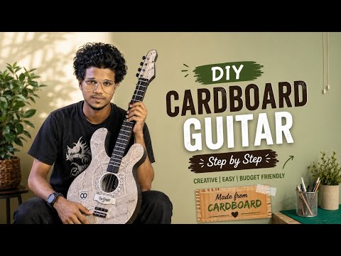 Home decor Part 3 |  | Card board Guitar | Thettiyil Crafts 