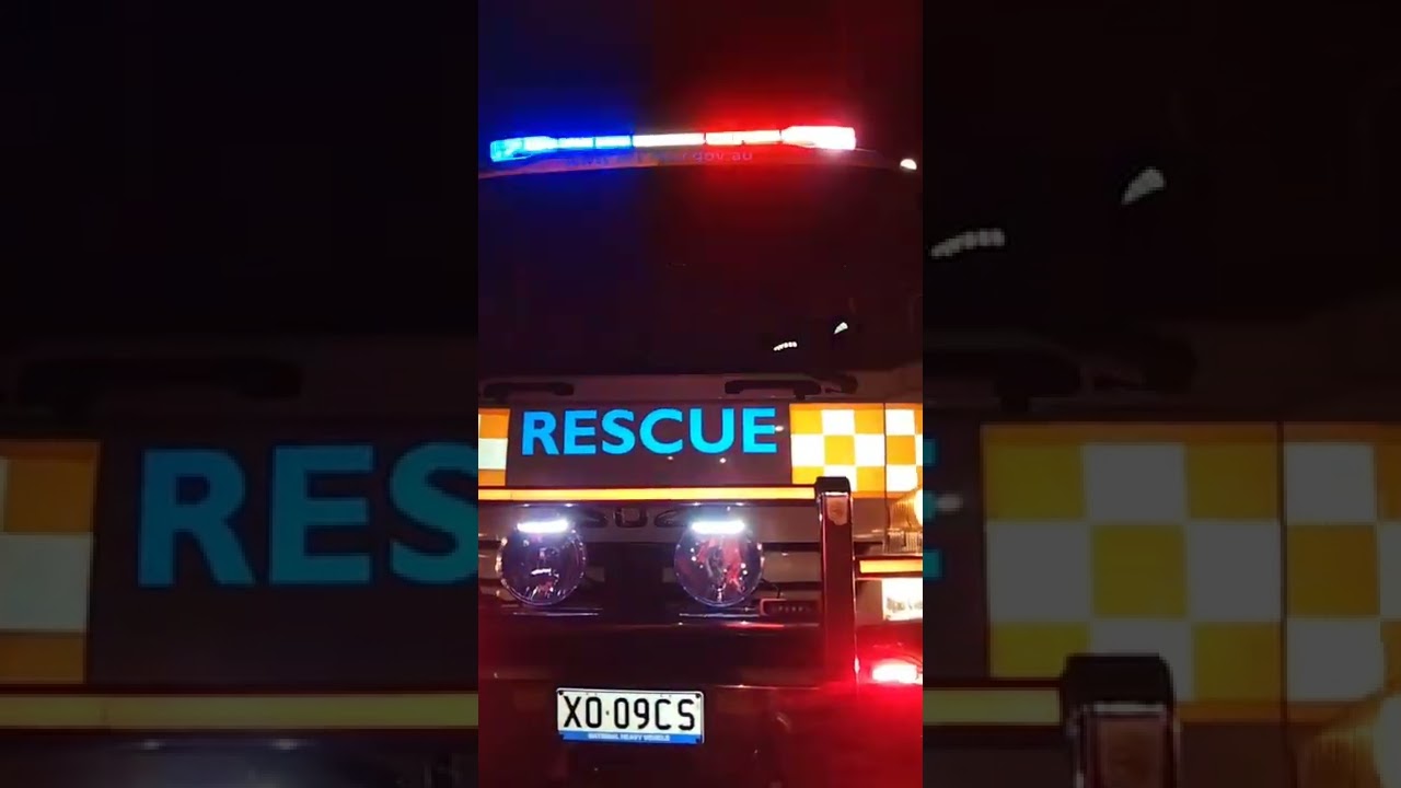 NSW Emergency Vehicles responding urgently on scene at an emergency ...