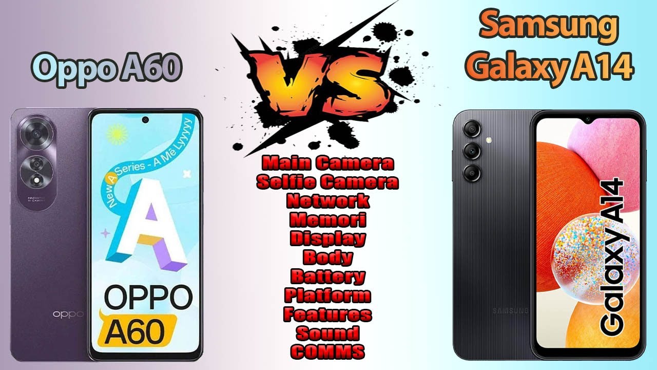 Oppo A60 Vs Samsung Galaxy A14 Comparison - YouTube
