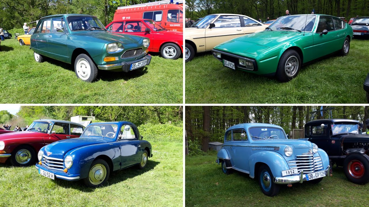 Oldtimertreffen in Marl auf Rudi's Wiese, 28.4.2024, Classic Car Slideshow - YouTube