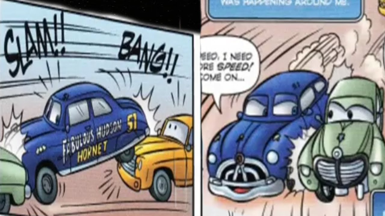 Cars 3 Doc Hudson First Crash (Deleted Scene) Piston Cup 1954 - YouTube