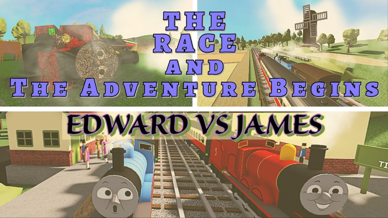 The Race And The Adventure Begins| Edward VS James | Blue Train With ...