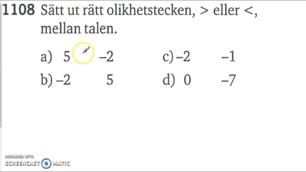Matematik 5000 - Ma 2a - Kapitel 1 - Negativa tal och ...