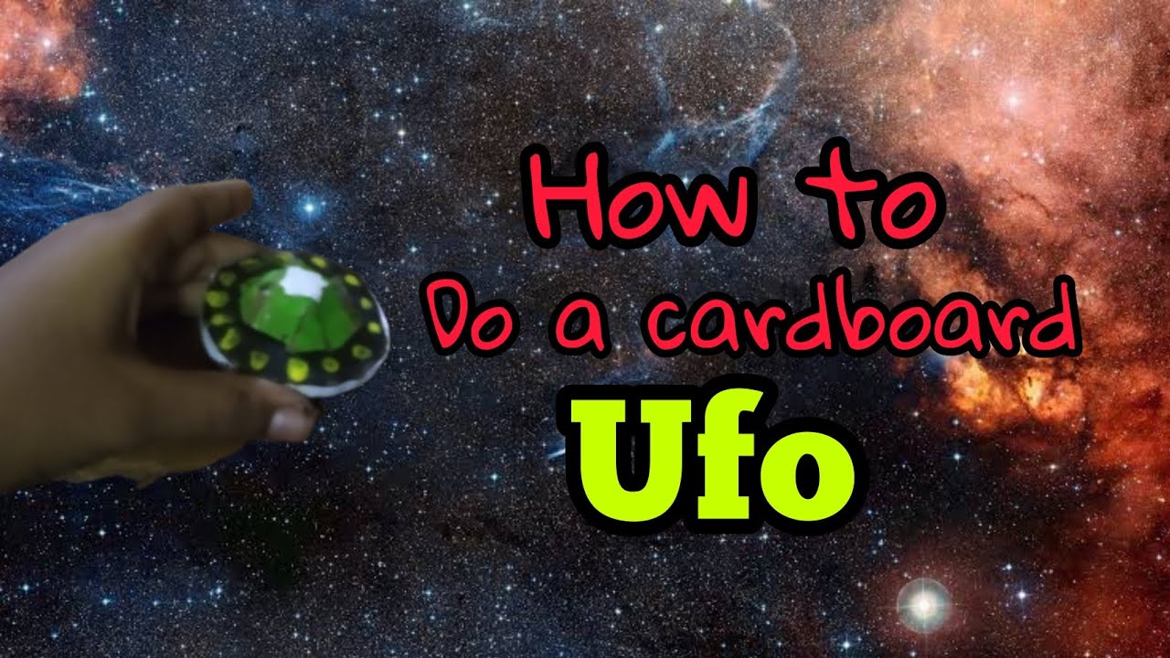 how to do a cardboard ufo - YouTube