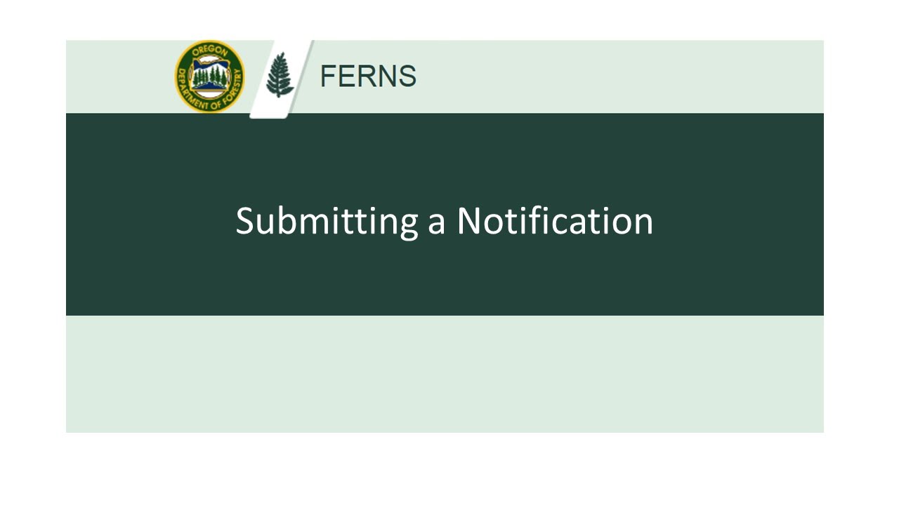 E-Notification: Submitting a Notification - YouTube