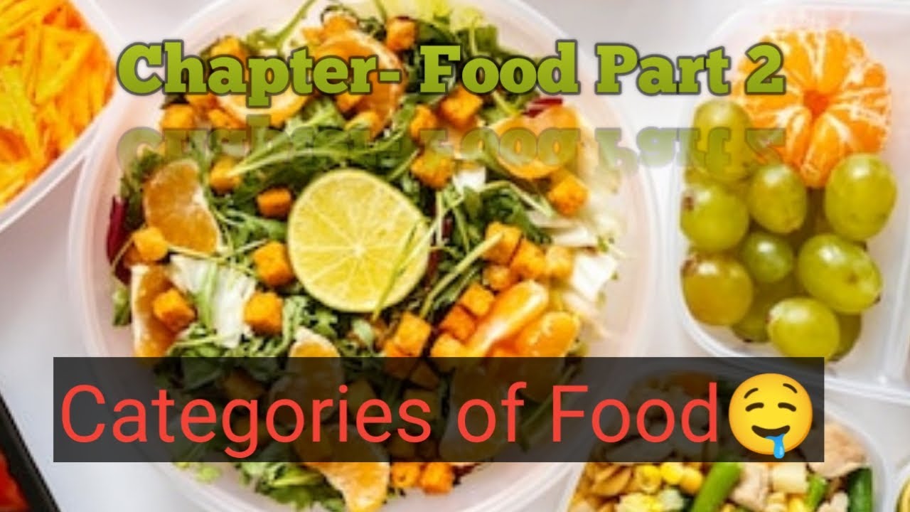simple definition of Food and categories of foods - YouTube