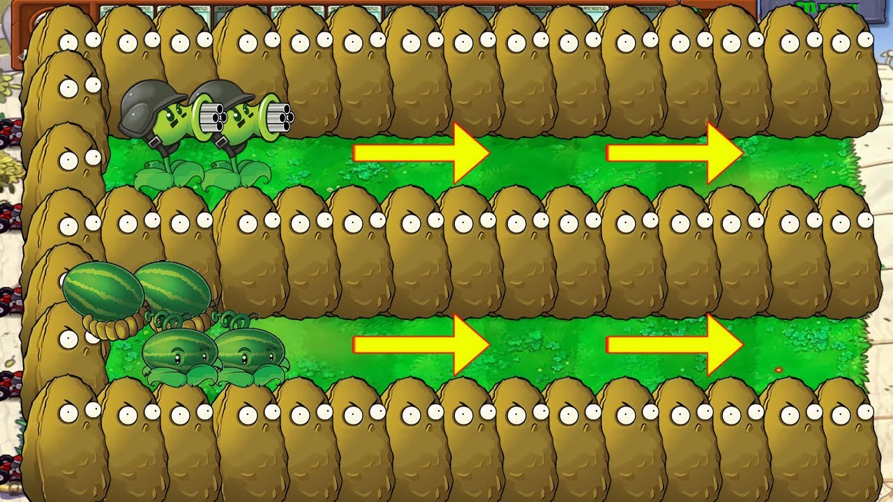 PvZ Minigame - Pea Plant Team vs Giga Melon - YouTube