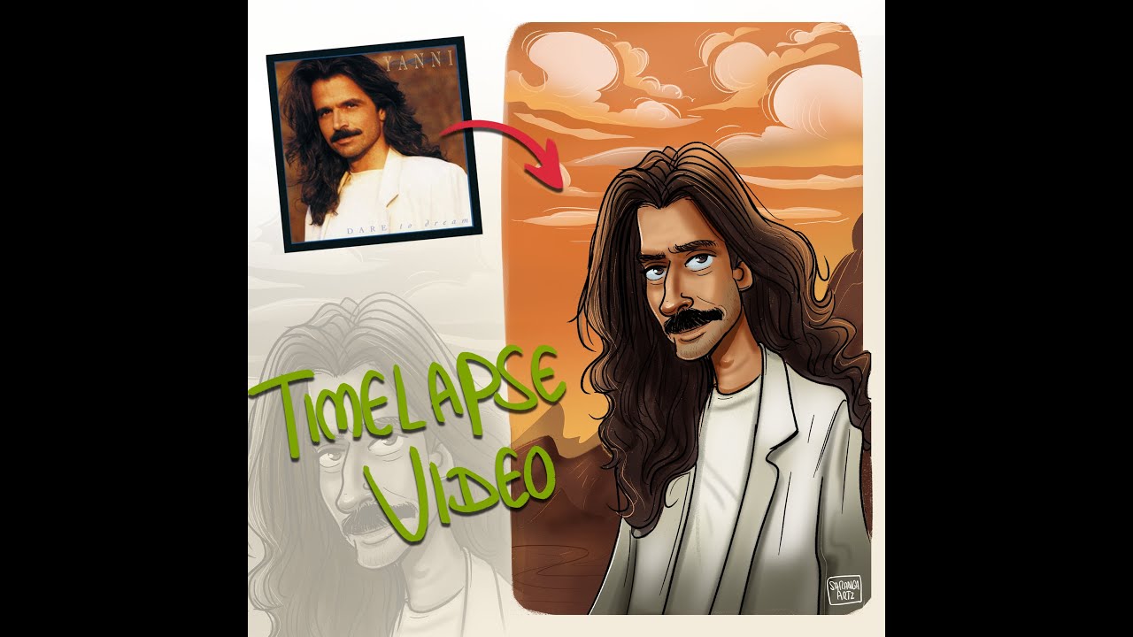 Yanni (Cartooning people) #cartoon #illustration #timelapse #cartoonist ...