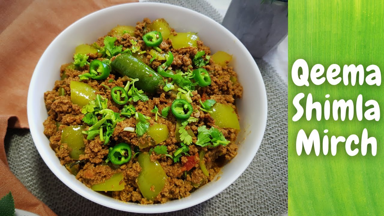 Keema Shimla Mirch | Shimla Mirch Qeema Recipe | The Cooking Melody ...