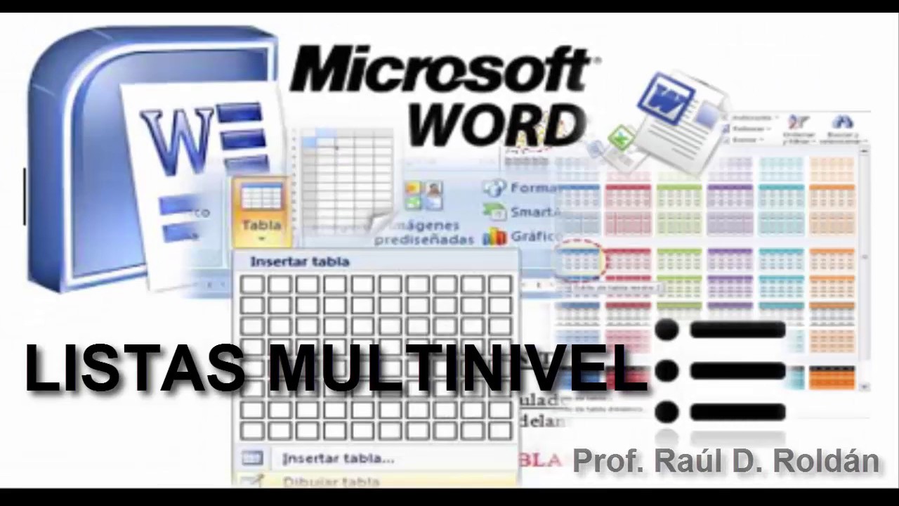 Microsoft Word 2016 - Listas Multinivel - YouTube