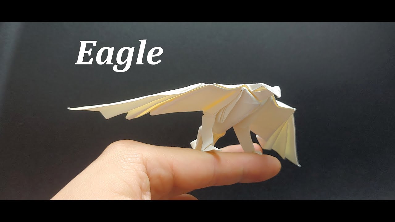 Origami Eagle 독수리 종이접기, 흰독수리 접는 법, Bald Eagle - YouTube