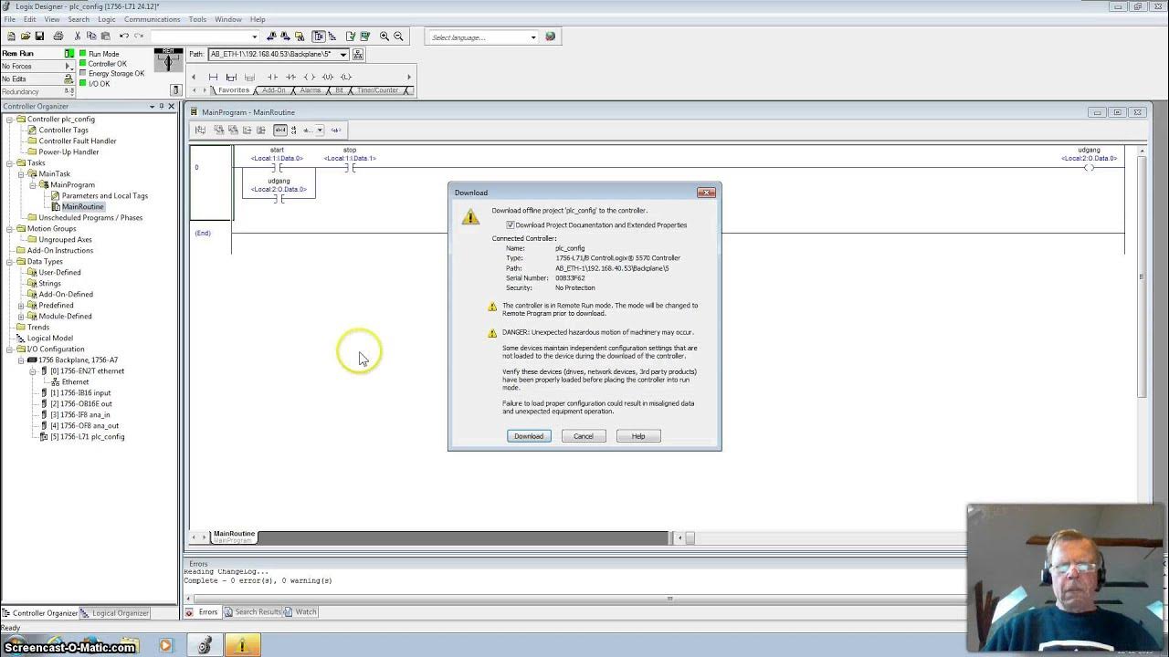 Studio 5000 basic programming - YouTube