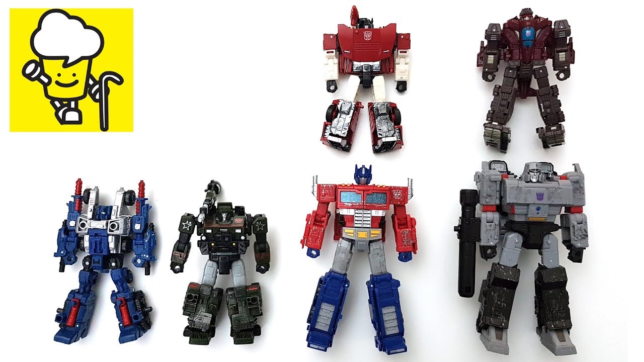 Transformer War for Cybertron Siege G1 Optimus Prime Megatron Sideswipe ...