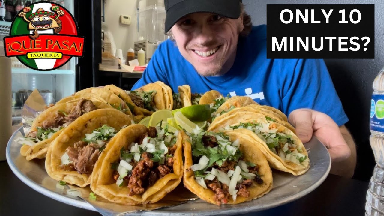 I HAVE ONLY TEN MINUTES TO FINISH FOURTEEN TACOS?? - YouTube