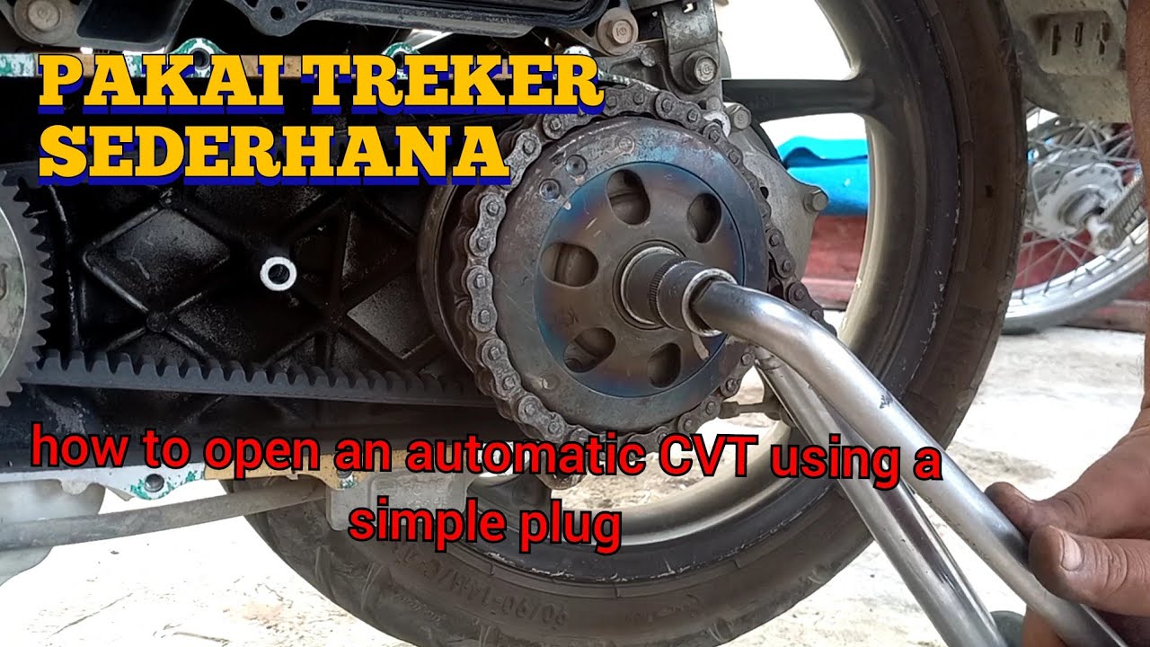 cara buka CVT matic pakai treker buatan sendiri.how to open an ...