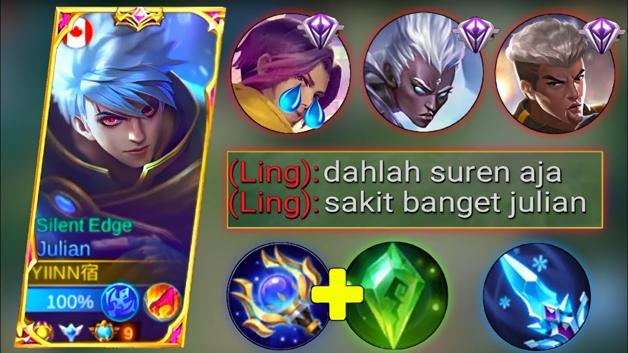 JULIAN HYPER NO COUNTER BANTAI HYPER LING IN RANK! BUILD JULIAN ...