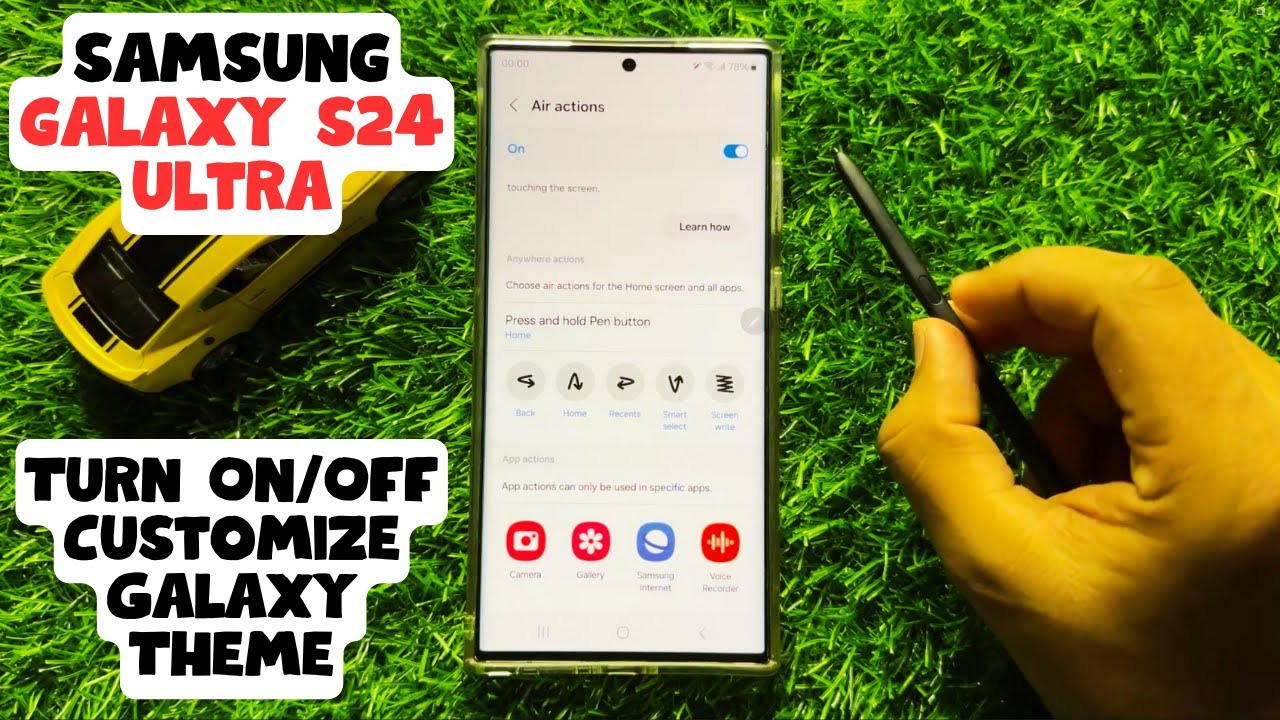 How to Turn On/Off Customize Galaxy Theme Samsung Galaxy S24 Ultra ...