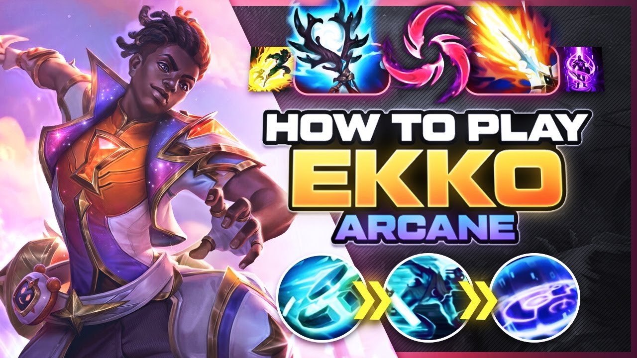 HOW TO PLAY EKKO FROM ARCANE | Build & Runes | Season 14 Ekko guide ...