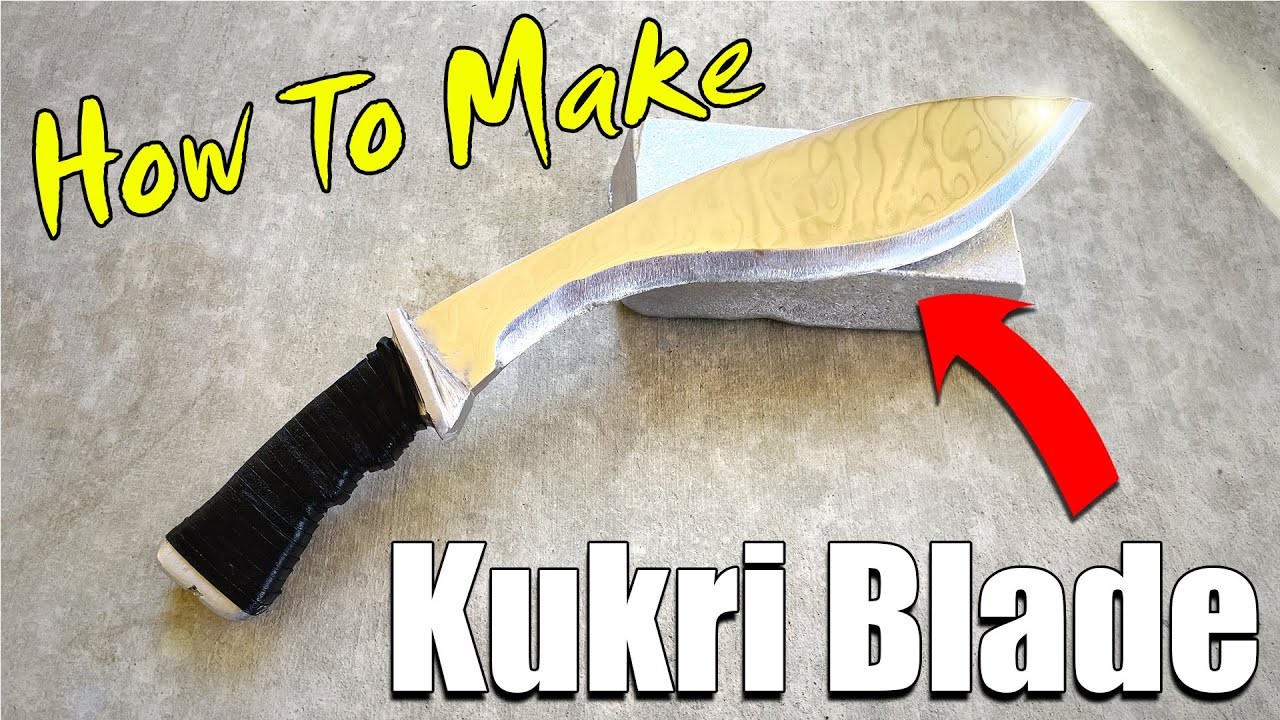 How To Make A KUKRI Blade | Melting Aluminum and Casting - Garbage To ...
