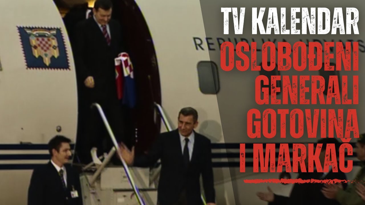 TV kalendar: Oslobođeni generali Gotovina i Markač - YouTube
