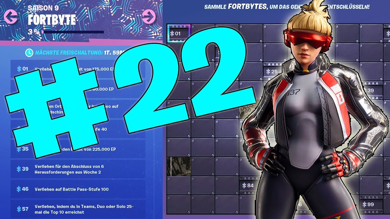 FORTBYTE #22 ☆ SPRAYMOTIV ROX in einer UNTERFÜHRUNG ☆ Fortnite Season 9 ...