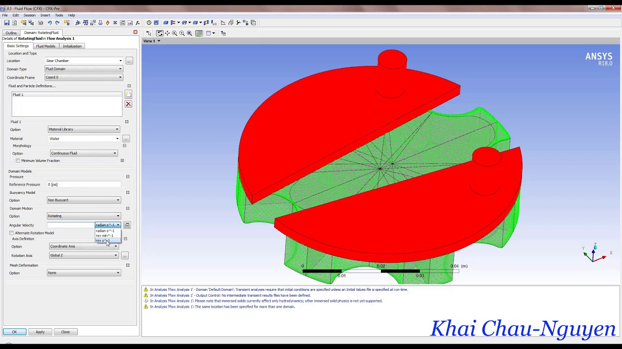 TUTORIAL 15 Modeling a Gear Pump using the Immersed Solid technique in ANSYS CFX - YouTube