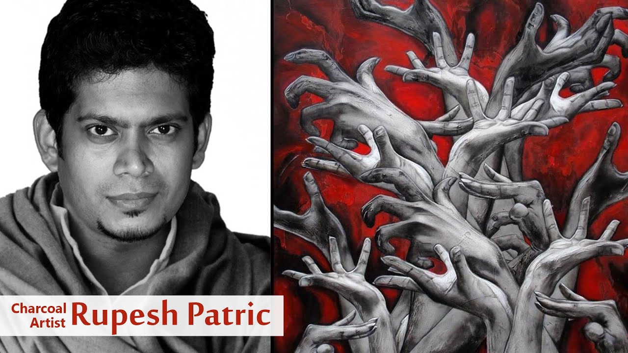Charcoal Artist Rupesh Patric - YouTube