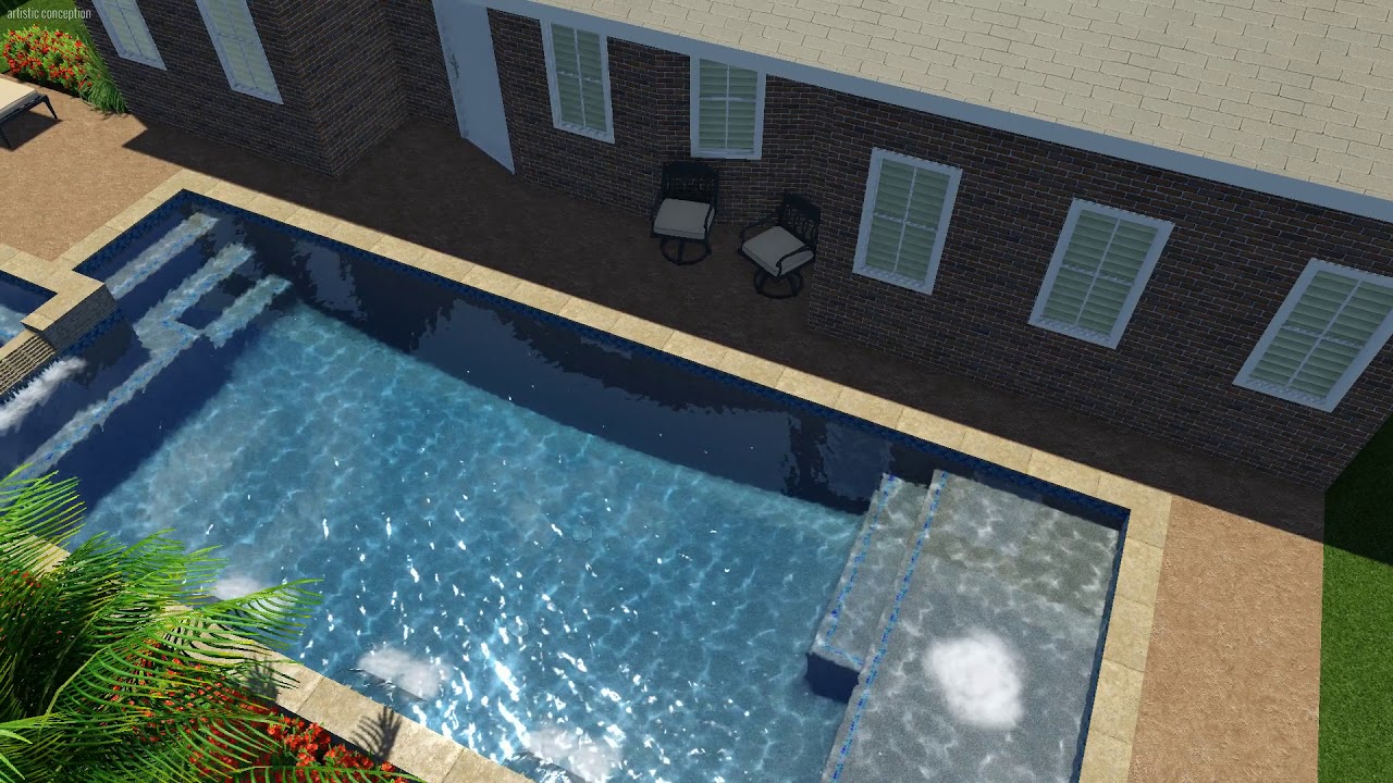 Norman Pool Design by Backyard Amenities - YouTube