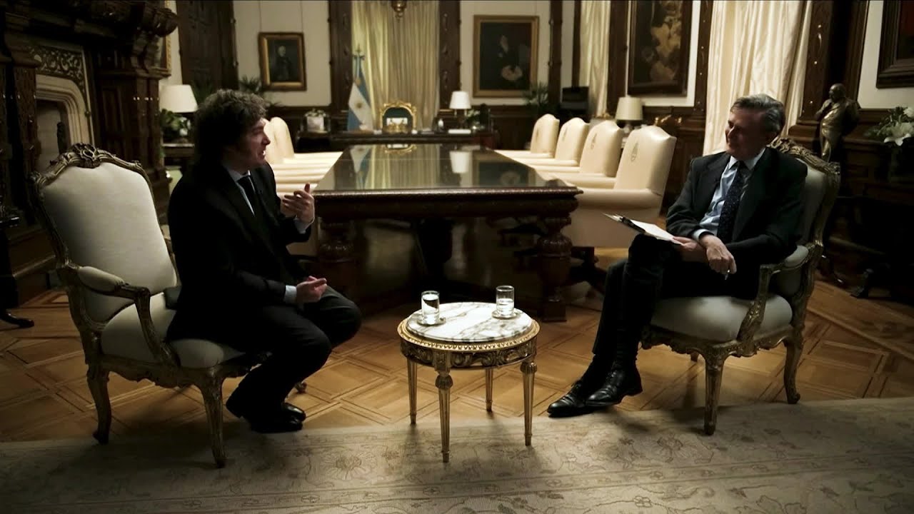 Milei Says His Dogs Named Themselves After Economists - YouTube