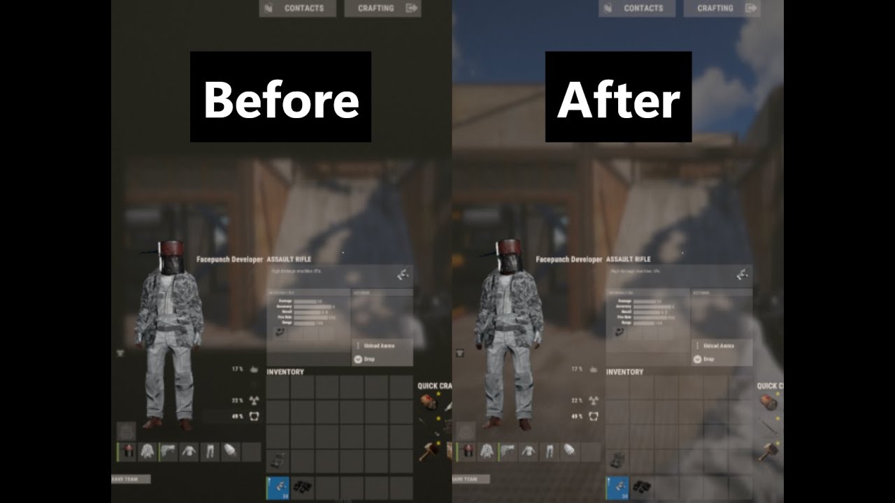 Rust Visibility Trick: Unlock Full Vision with Heavy Plate Helmet ...