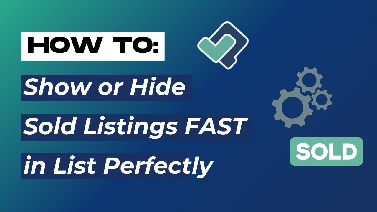 How To Hide or Show Sold Listings Fast in List Perfectly - YouTube