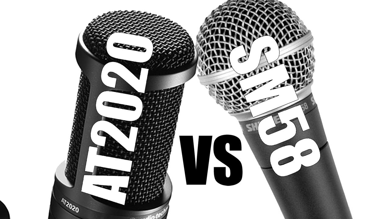 Shure SM58 VS Audio Technica AT2020 microphones for podcasts and ...