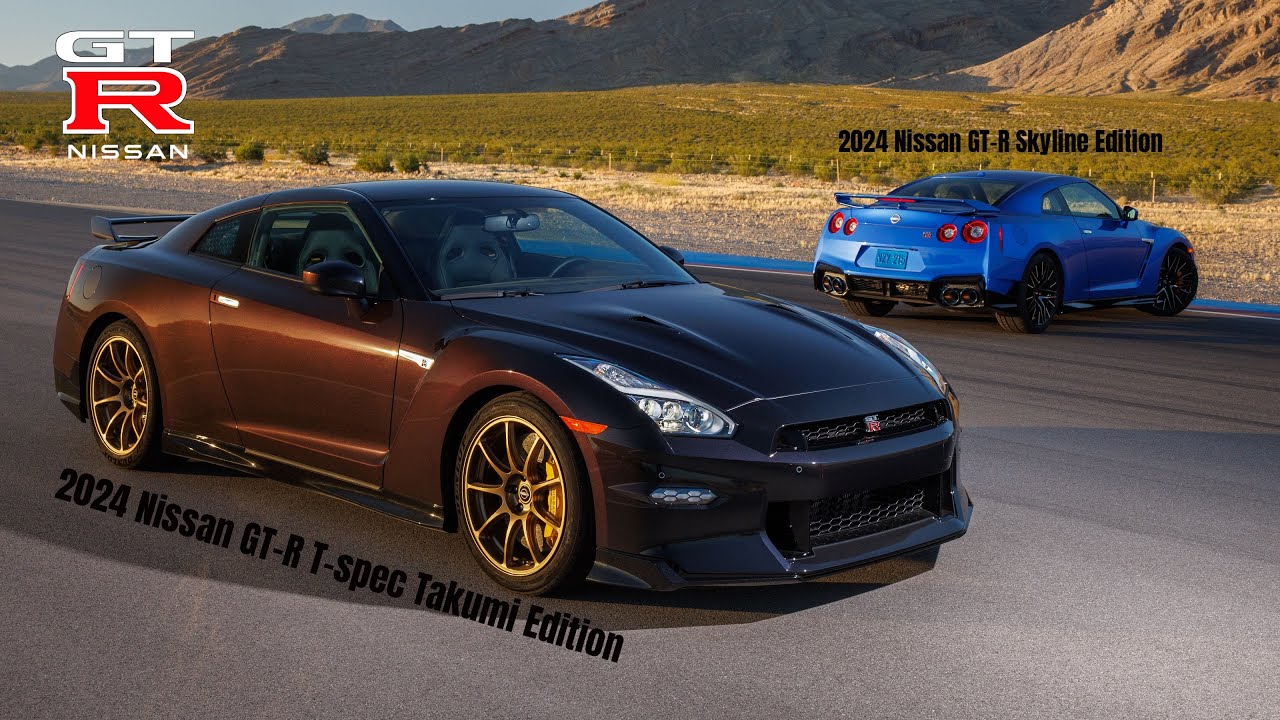 2024 Nissan GT-R T-spec Takumi Edition and GT-R Skyline Edition ...