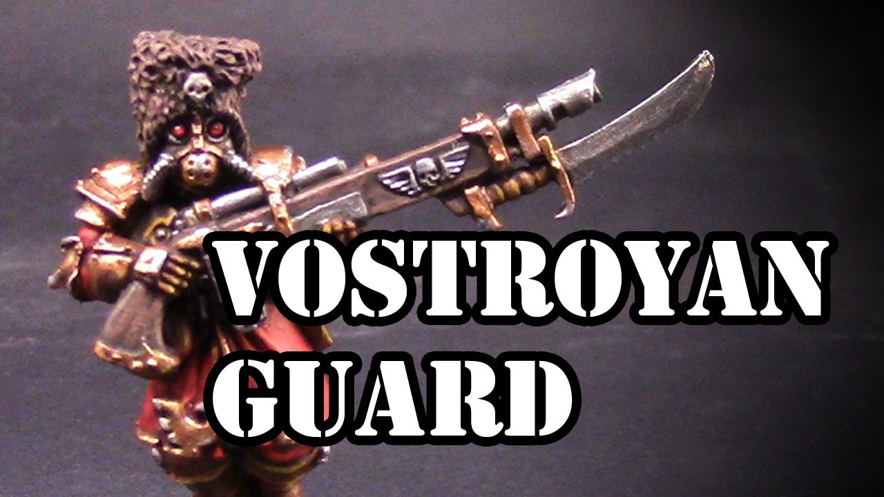 How to paint Vostroyan Firstborn Imperial Guard - YouTube